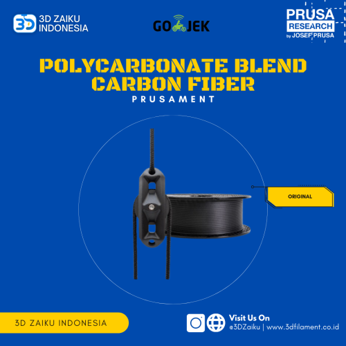 Prusament Polycarbonate Blend Carbon Fiber PC CF 3D Filament